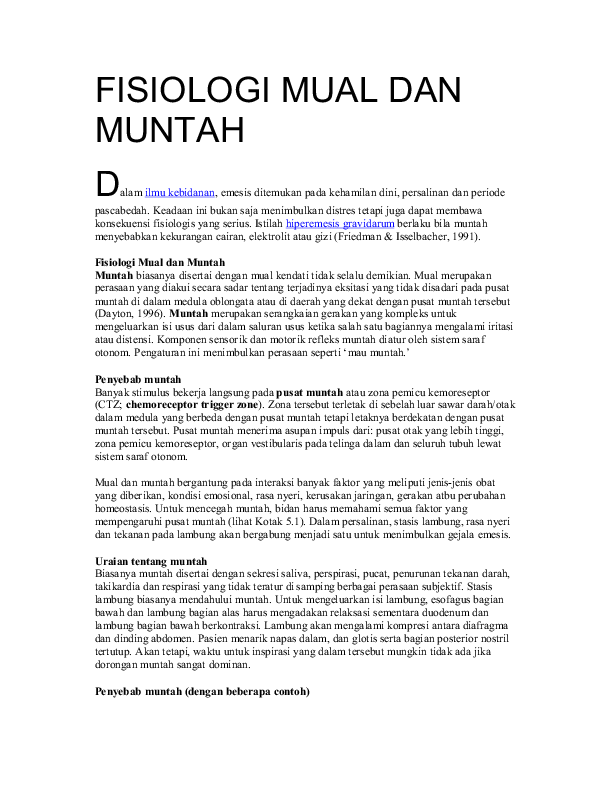 (PDF) FISIOLOGI MUAL DAN MUNTAH