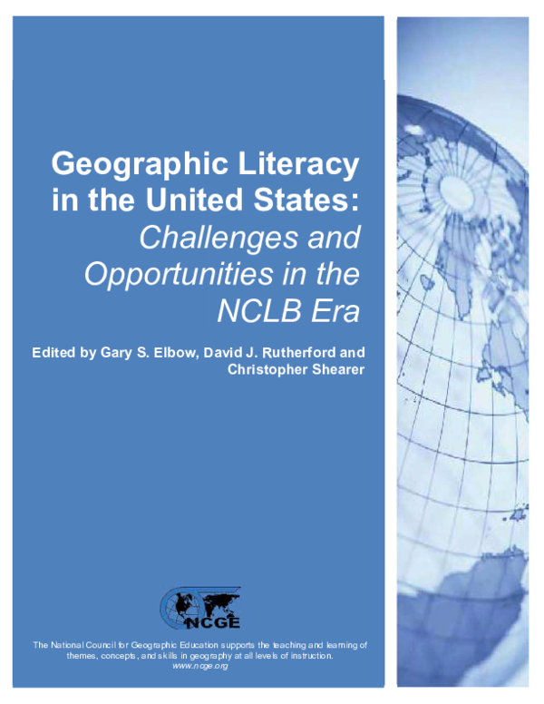 (PDF) Literacy learning and geography education | Elizabeth R. Hinde ...