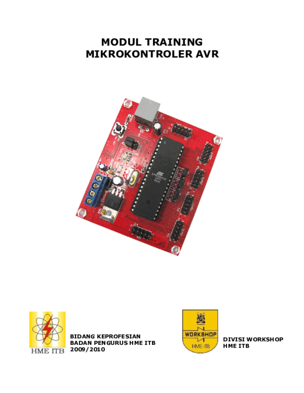 MODUL TRAINING MIKROKONTROLER AVR DIVISI WORKSHOP HME ITB COPAS