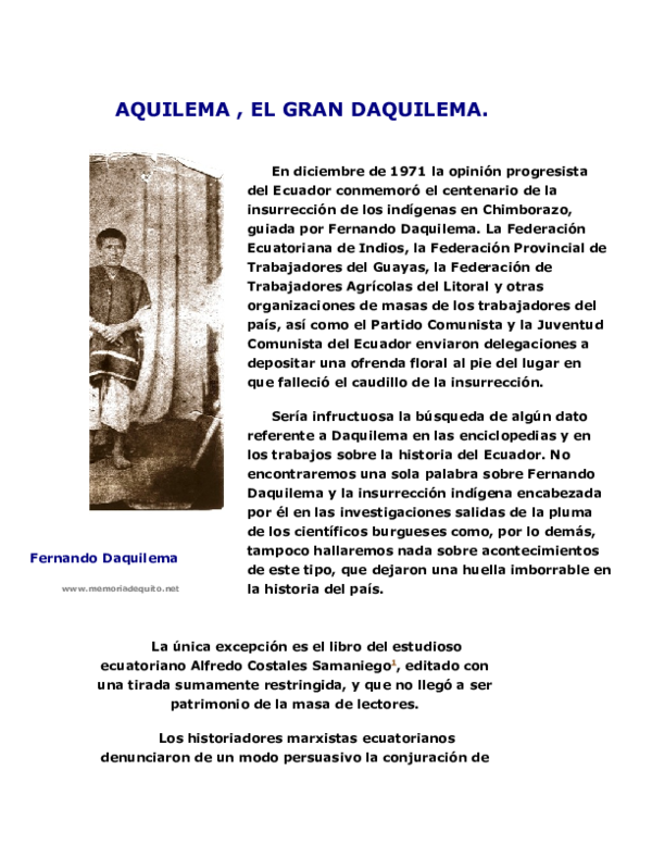 (DOC) DAQUILEMA , EL GRAN DAQUILEMA