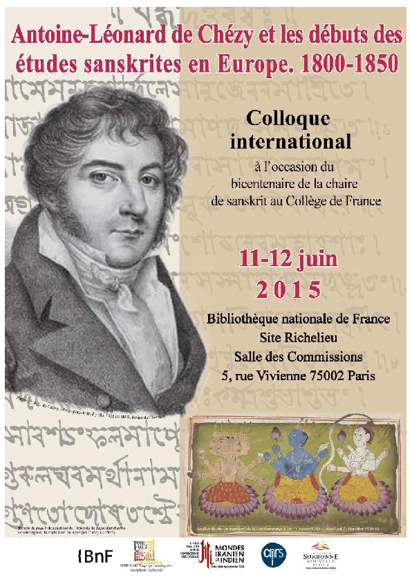(PDF) Antoine Léonard de Chézy et les débuts des études sanskrites en ...