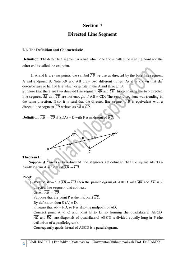 (PDF) Directed LIne Segment