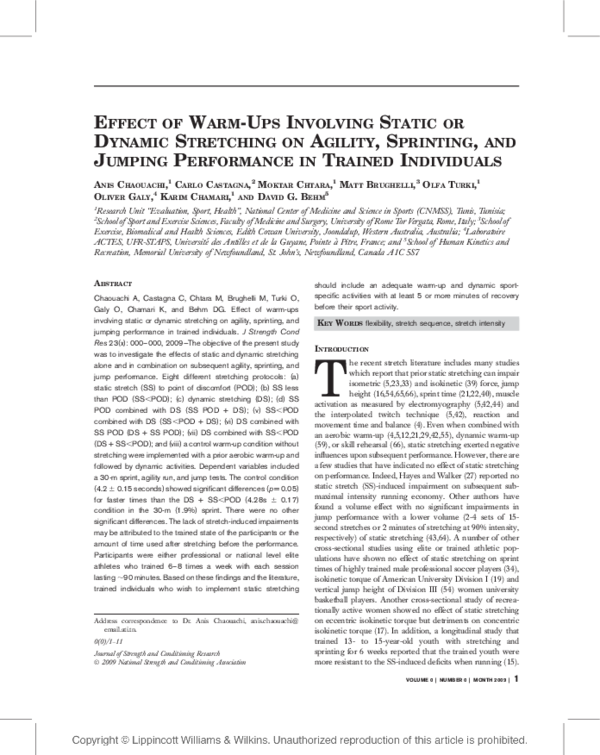 (PDF) Acute effects of static stretching on muscle strength | Estélio H M Dantas - Academia.edu
