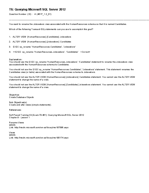 Use The Adventureworks Sample Database For Your Examples