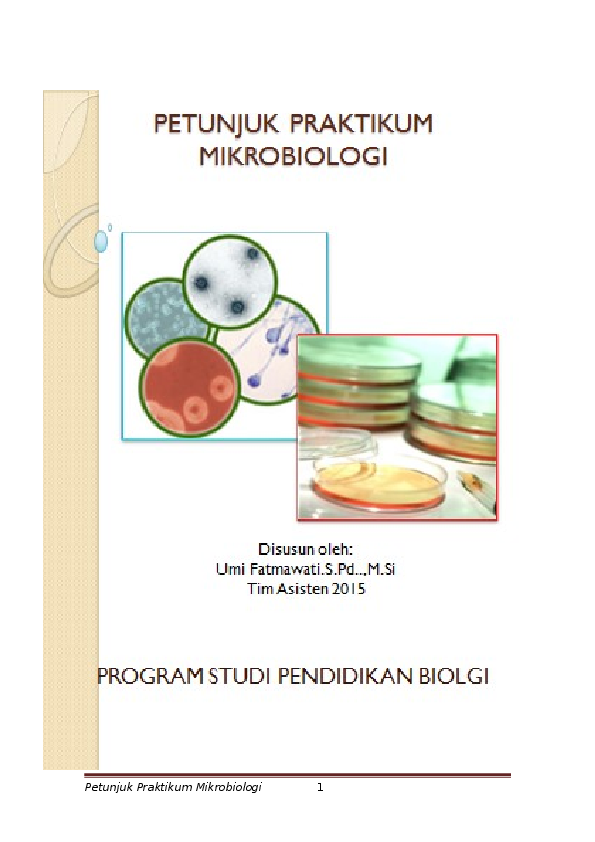 (DOC) Modul Praktikum Mikrobiologi