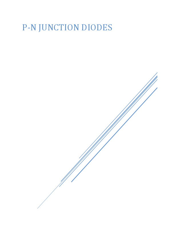 (PDF) P-N JUNCTION DIODES
