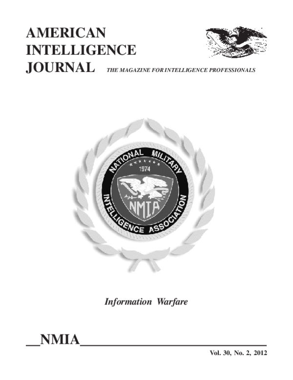 (PDF) Three Critical Factors in Intelligence Activity: Product, Process ...
