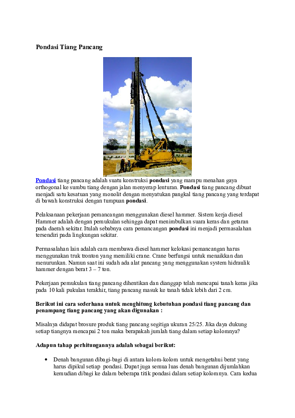 (DOC) Tiang Pancang