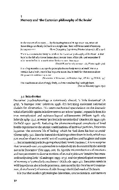 Memory and 'the Cartesian Philosophy of the Brain'