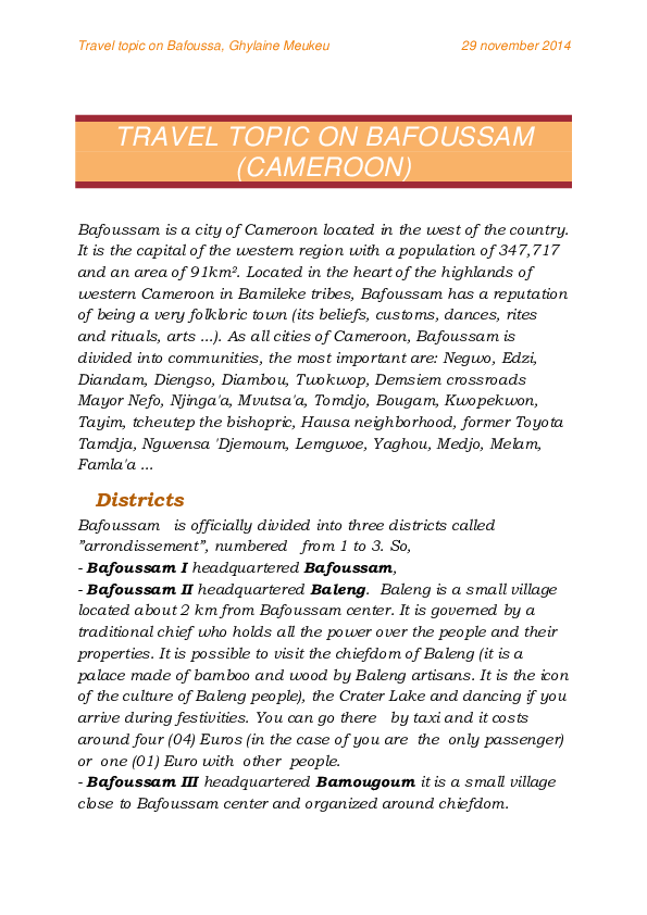 (PDF) beauty of Bafoussam
