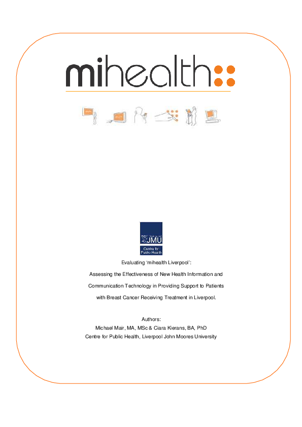 Evaluating the Mihealth System for Breast Cancer