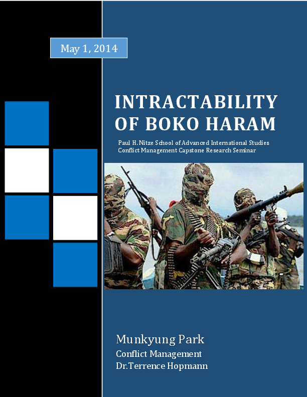 (PDF) Intractability of Boko Haram (May 2014)