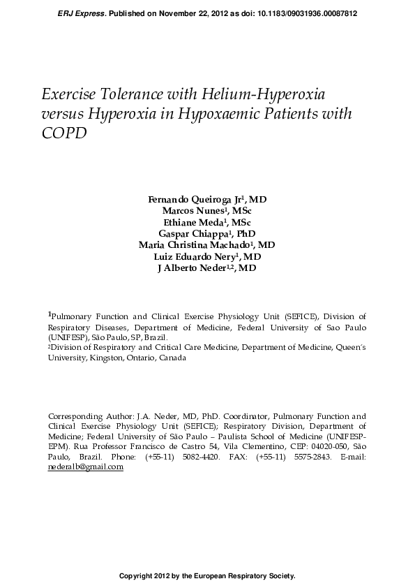 (PDF) Effects of hyperoxia and helium-hyperoxia on the ...
