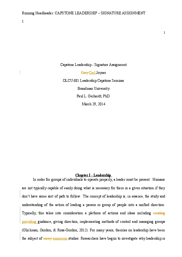 (DOC) Capstone Leadership -Signature Assignment