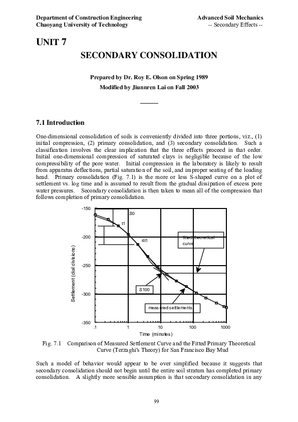(PDF) Chapter 7. Professor Roy E. Olson on Consolidation