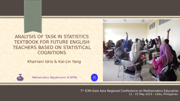 Ppt Analysis Of Task In Statistics Textbook For Future English