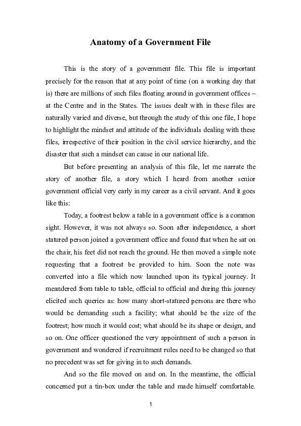 (DOC) Anatomy of a Government File