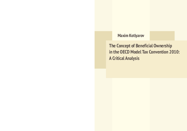 (PDF) The Concept of Beneficial Ownership in the OECD Model Tax ...