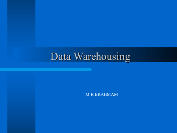 (PPT) Data Warehousing Concepts