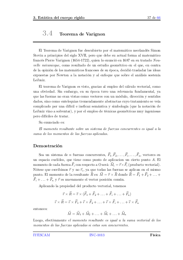 (PDF) 3.4 Teorema de Varignon