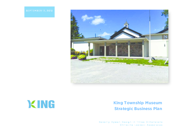King Township Museum Strategic Plan