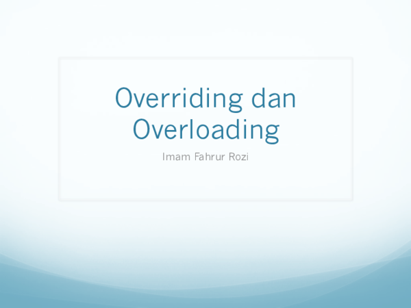 (PDF) 8-overriding overloading