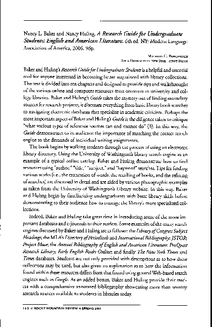 (PDF) Nancy L. Baker and Nancy Huling. A Research Guide for ...