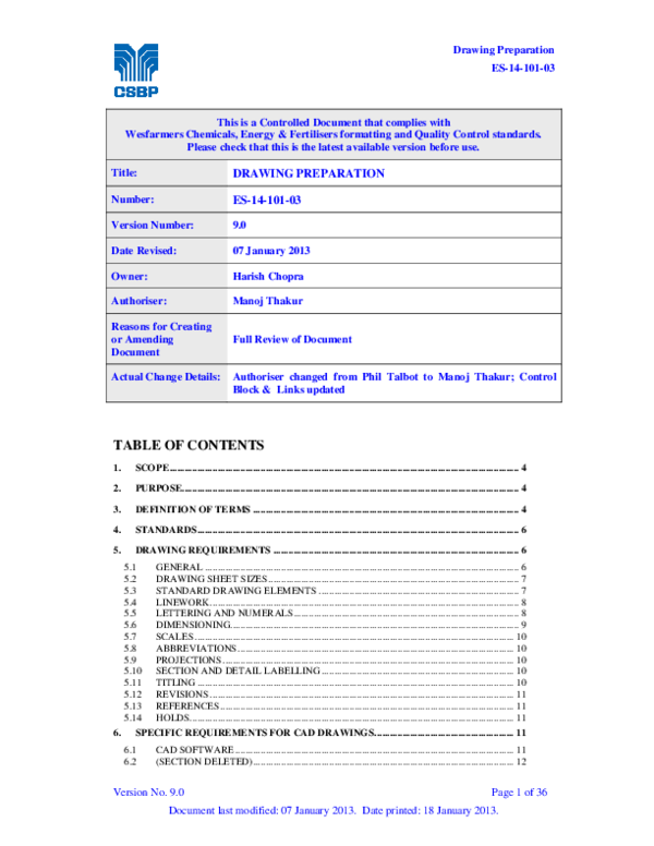 (PDF) Drawing Preparation