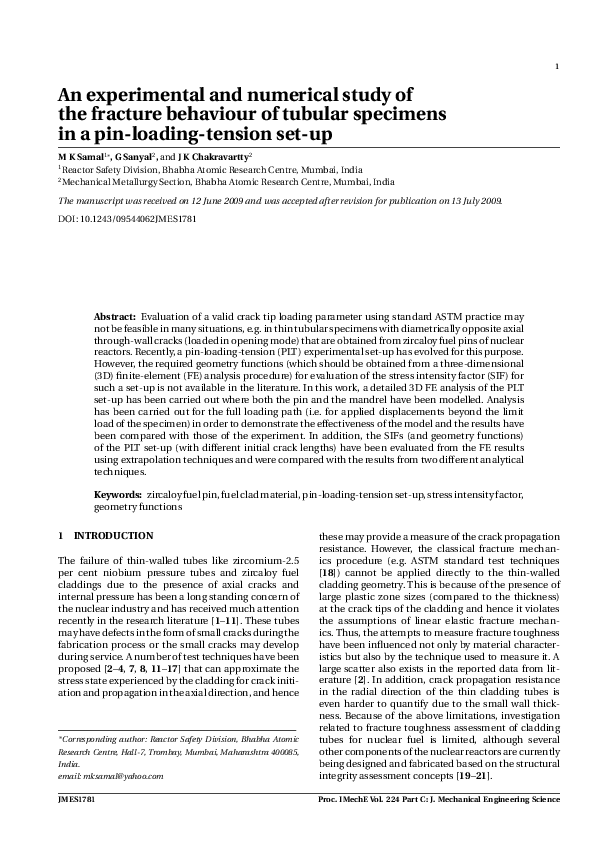 (PDF) PLT paper Mech Eng Sc