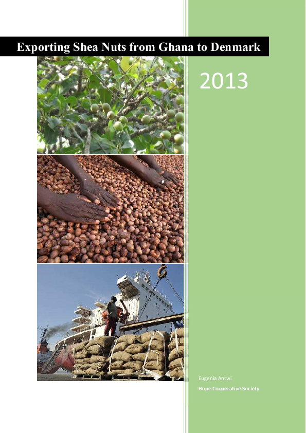 (PDF) Exporting Shea Nuts from Ghana to Denmark