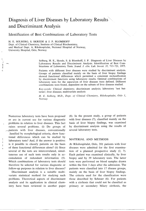 (PDF) Diagnosis of liver diseases by laboratory results and ...