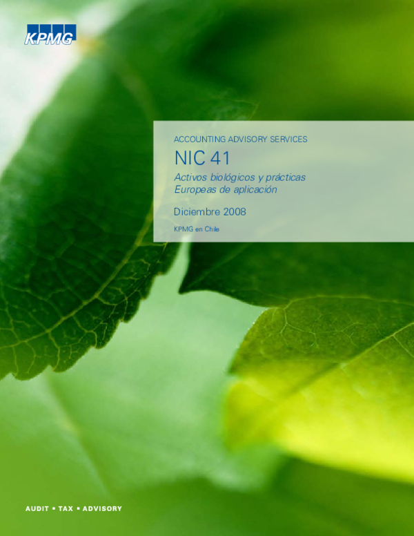 (PDF) Activos Biológicos ACCOUNTING ADVISORY SERVICES NIC 41