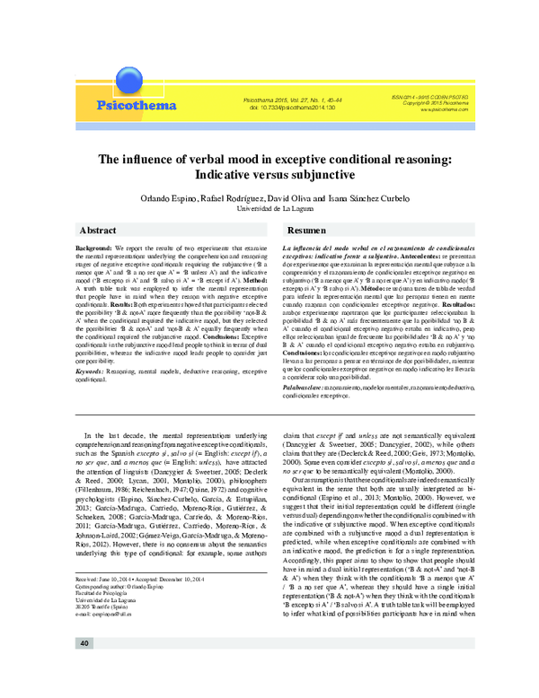 (PDF) The influence of verbal mood in exceptive conditional reasoning ...
