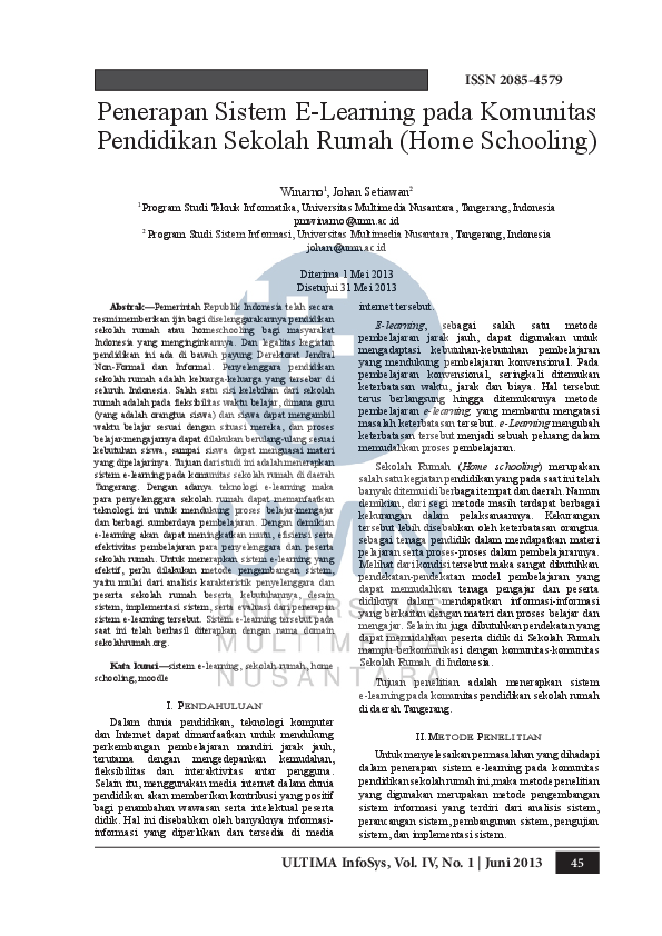 (PDF) Penerapan Sistem E-Learning pada Komunitas