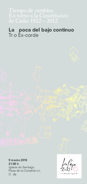 BERROCAL La época del bajo continuo. Cádiz 2010