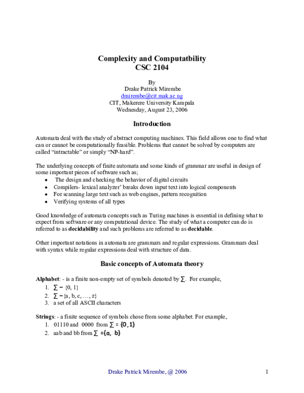 regular expression decidable