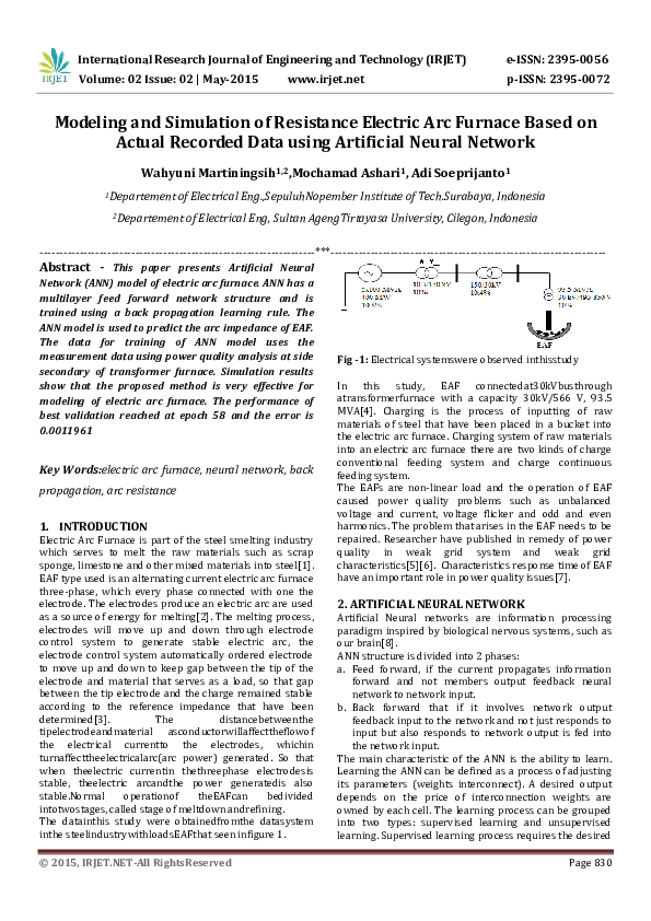 Pdf Neural Network Based Solution For Modelling Of An Infrared Furnace Morteza