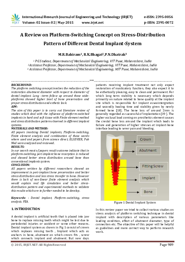 (PDF) IRJET-A Review on Platform-Switching Concept on Stress ...
