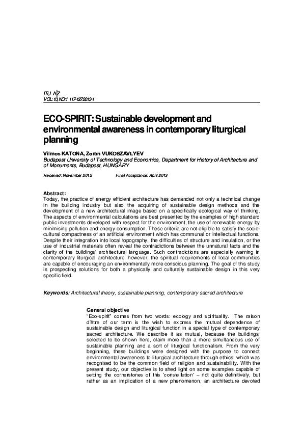 ECO-SPIRIT: Sustainable development and environmental awareness in ...