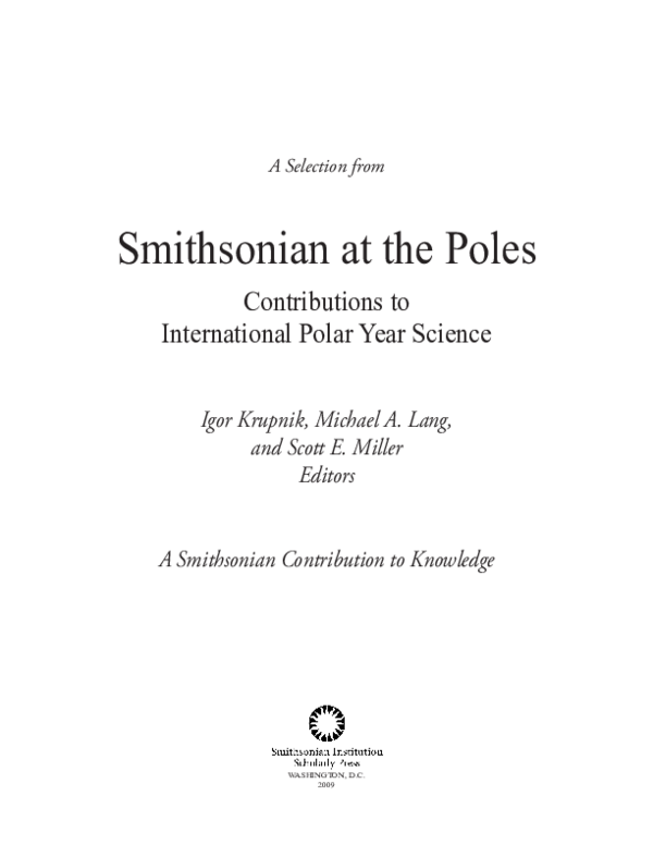 (PDF) Smithsonian at the Poles