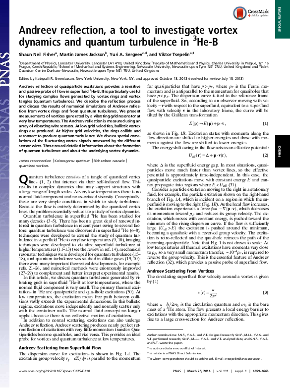 (PDF) Andreev reflection, a tool to investigate vortex dynamics and ...