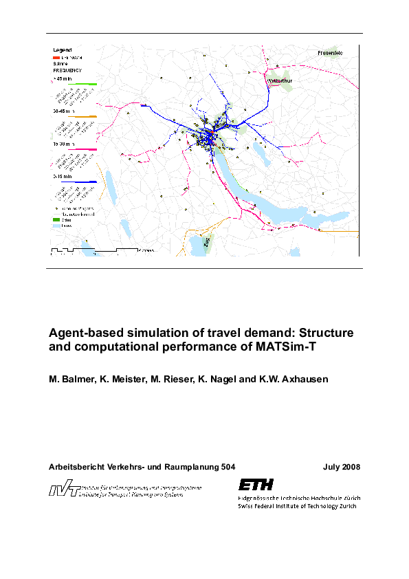 (PDF) Agent-based simulation of travel demand: Structure and computational performance of MATSim-T