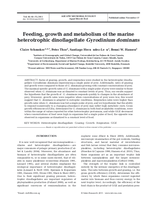 (PDF) Aquatic Microbial Ecology 65:65
