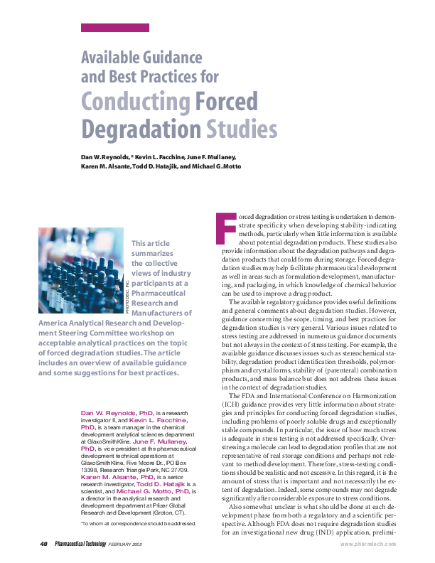 (PDF) Available Guidance and Best Practices for Conducting Forced ...