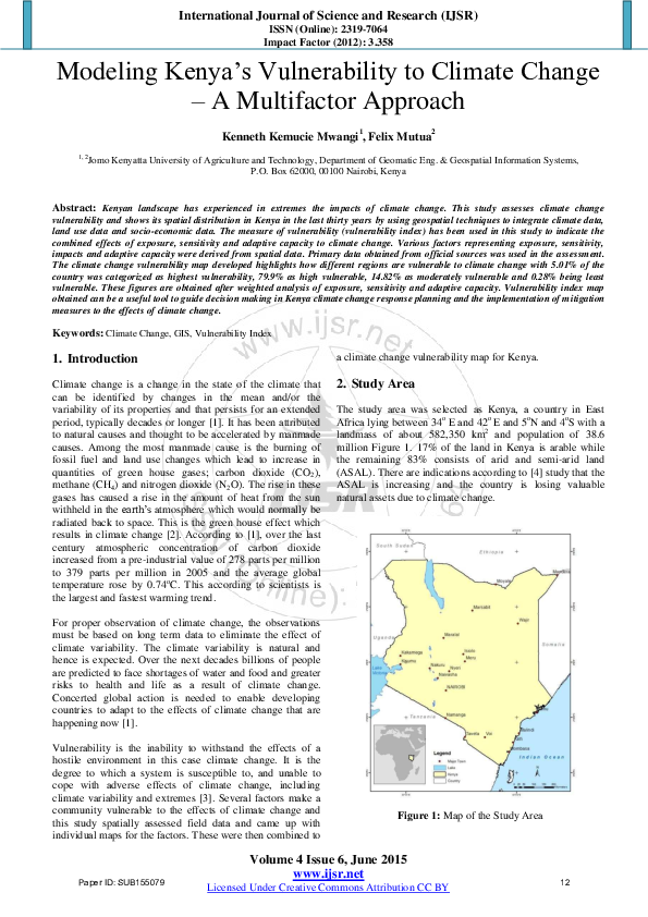climate change risk index