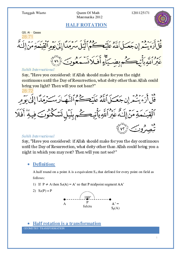 (PDF) Half Rotation