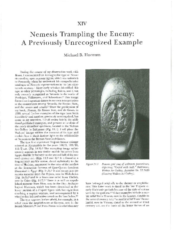 (PDF) Nemesis Trampling the Enemy: A Previously Unrecognized Example