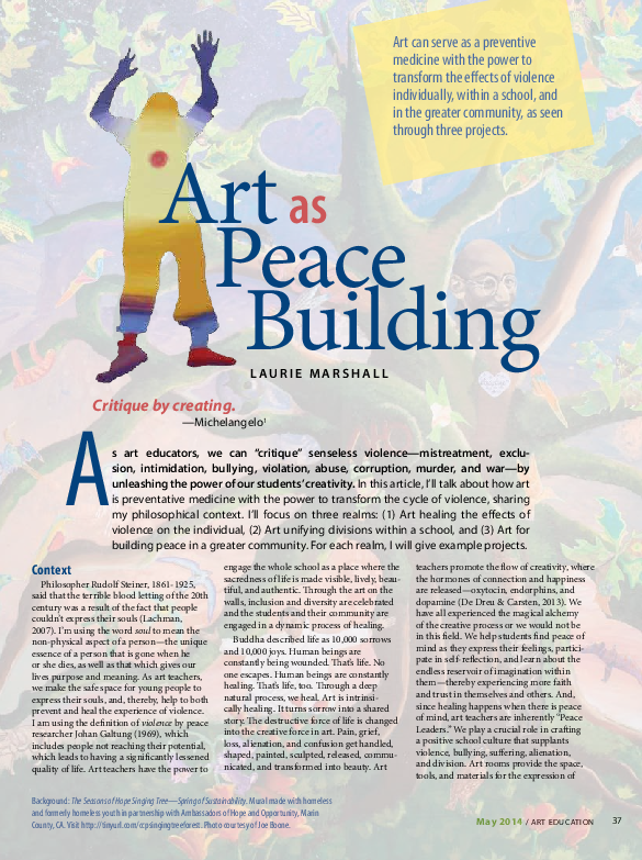 (PDF) Art as Peacebuilding