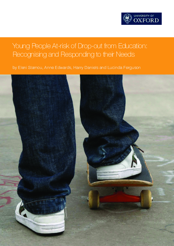 (PDF) Young People at Risk of Drop-out from Education: Recognising and ...