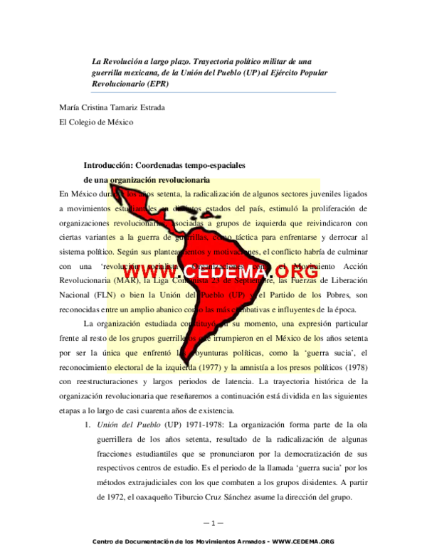 (PDF) La revolución a largo plazo. Trayectoria político militar de la ...